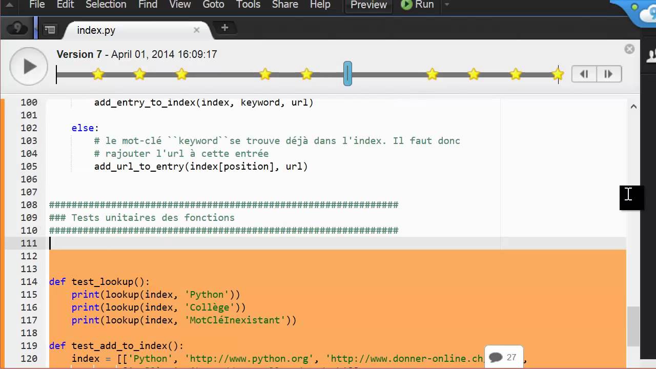 correction operations index implémentation (alternative 4) - YouTube