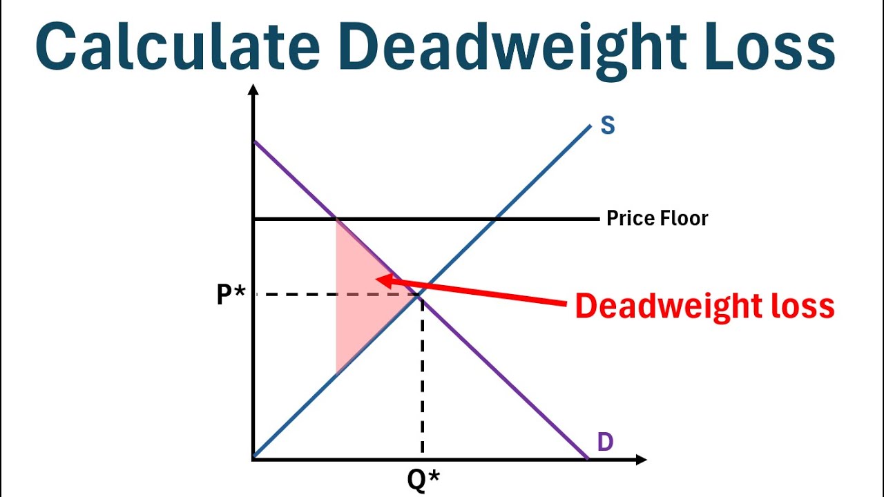 How to Calculate Deadweight Loss (Step-by-Step Example) - YouTube
