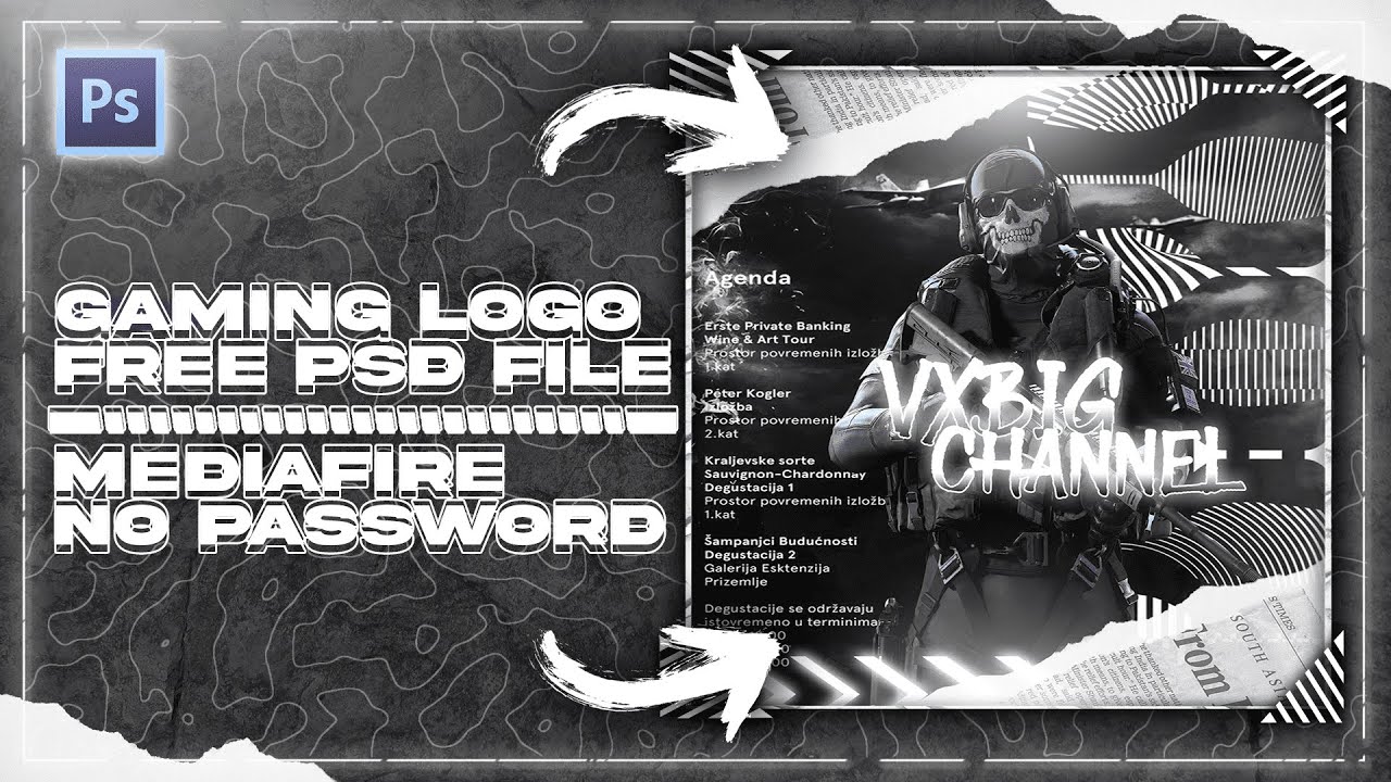 Youtube/Gaming Logo Picture Free To DOWNLOAD (PHOTOSHOP PSD TEMPLATE ...