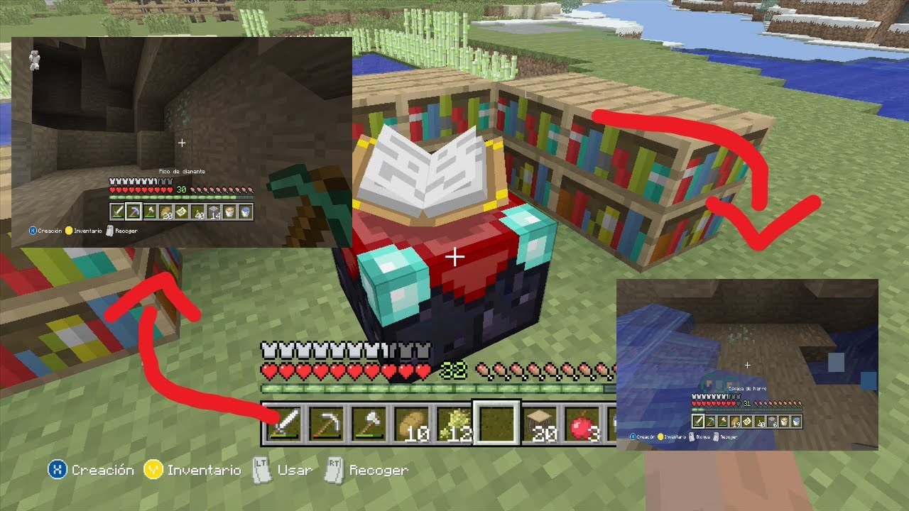 Reviviendo Minecraft Legacy Xbox 360 Edition EP.9 | DIAMANTES Y MESA DE ...