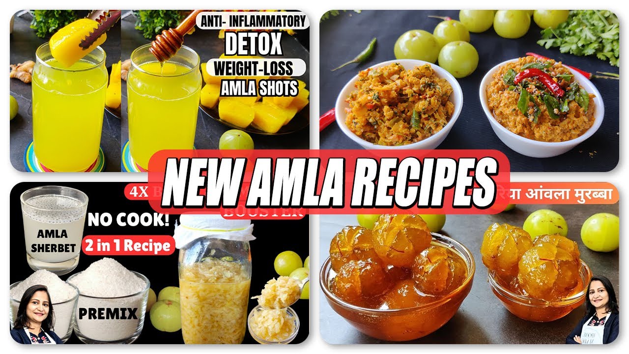 Immunity & Brain Booster Amla Recipes | Sharbat Premix | Amla Murabba ...