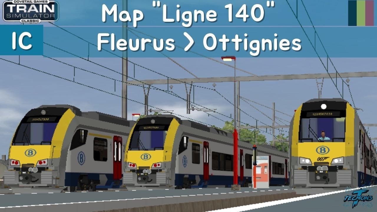 De Fleurus à Ottignies | Map "Ligne 140" | Train Simulator Classic ...