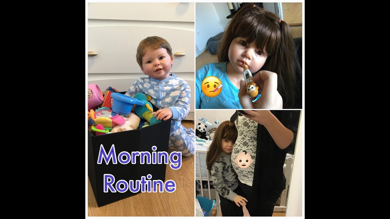 Morning Routine Of A Sick Reborn Child, Toddler & Pregnant Mom! - YouTube