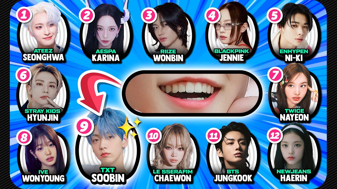 GUESS THE K-POP IDOL BY THEIR SMILE 😆 (MULTIPLE CHOICE) 👄 ANSWER - KPOP ...