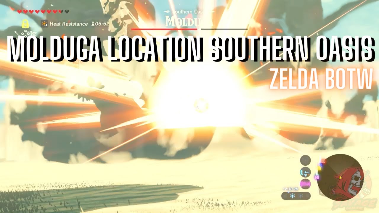 MOLDUGA LOCATION SOUTHERN OASIS ZELDA BOTW - YouTube