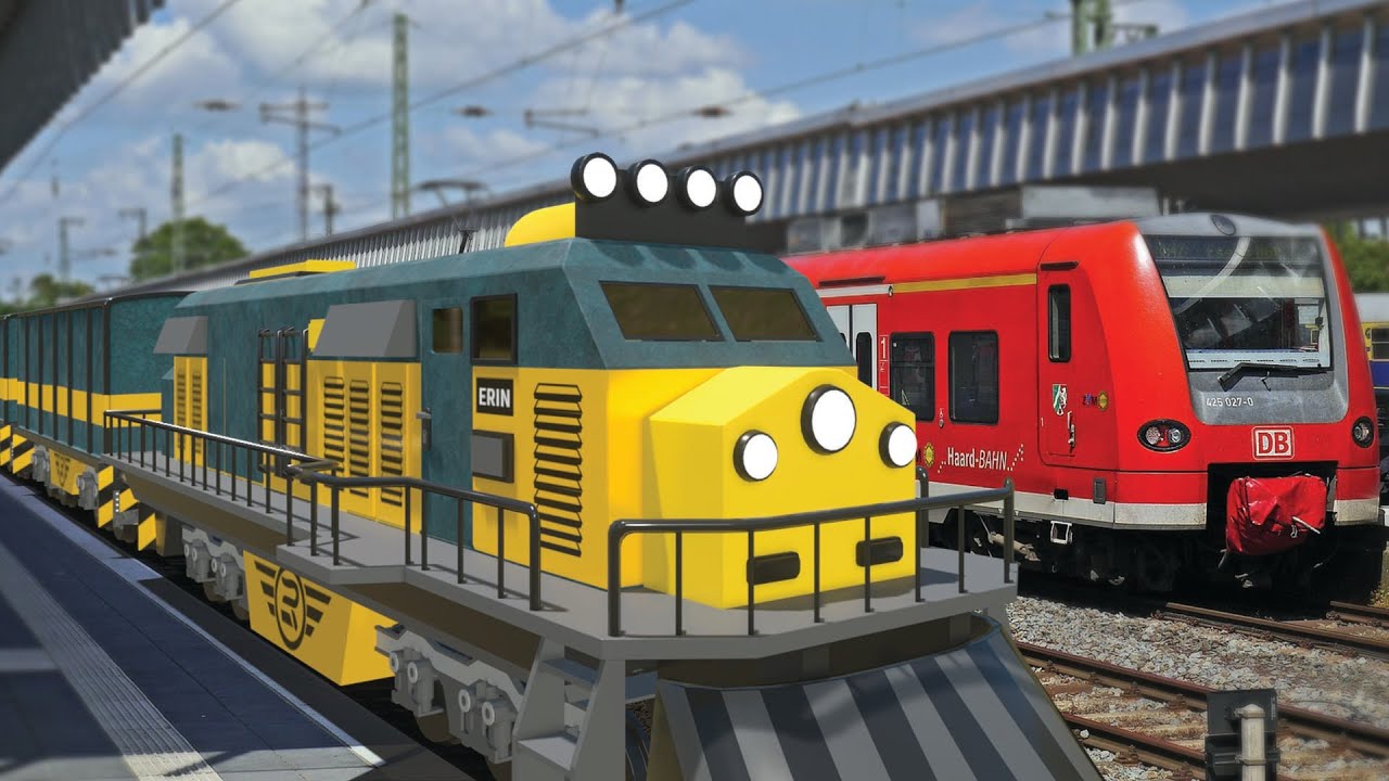 Lego Train Ride - Poice and Thief cartoon - choo choo train kids videos ...