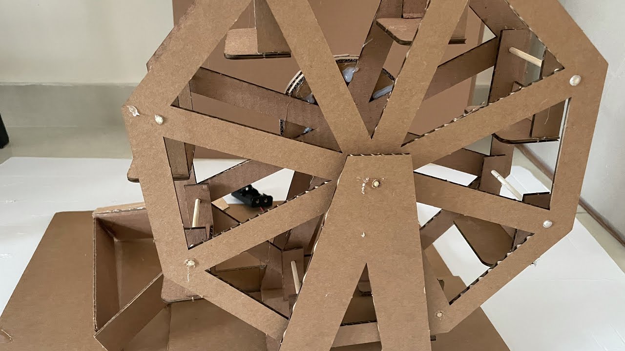 Journey from cardboard to Ferris wheel |craft | Ferris wheel - YouTube