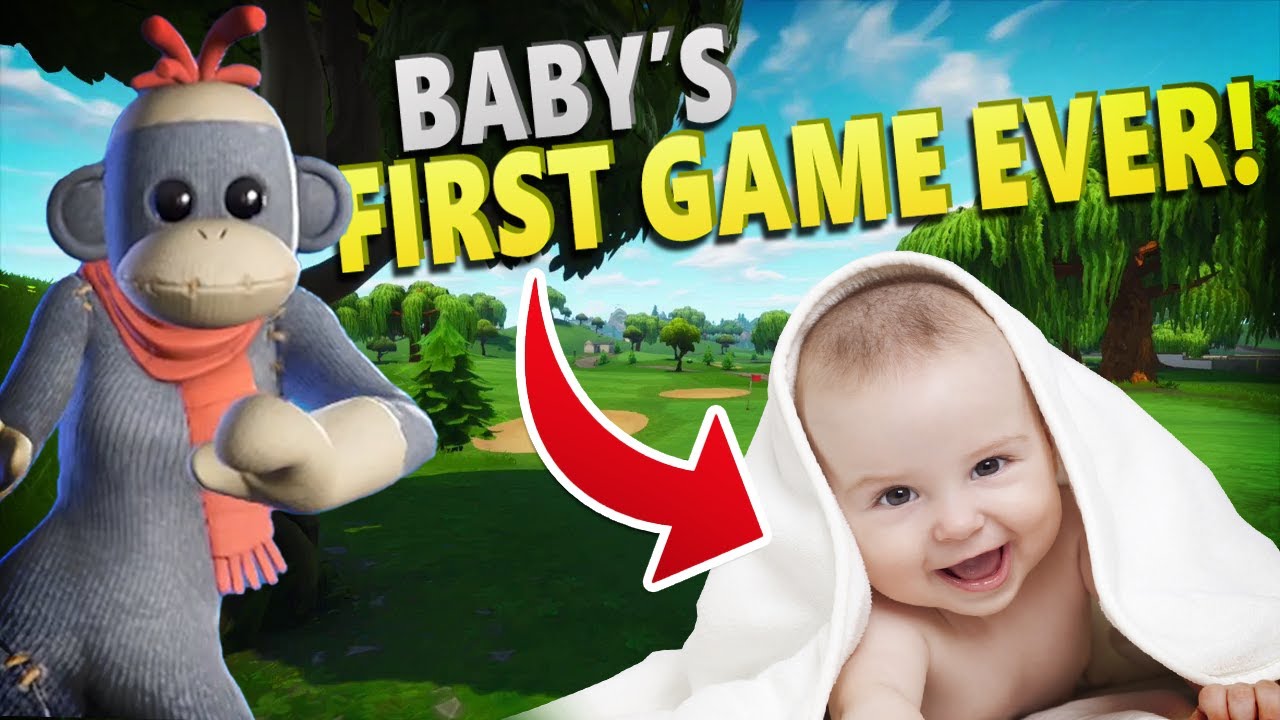 Baby Plays FORTNITE For the FIRST TIME! - YouTube