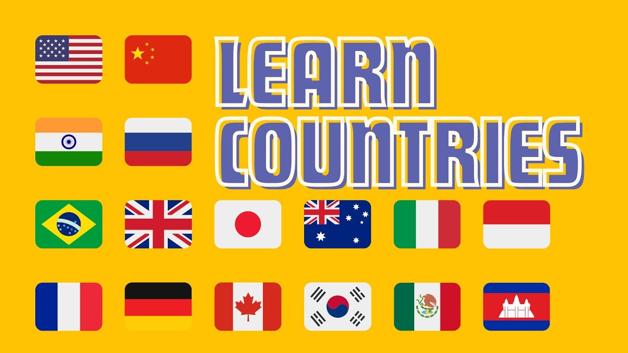 Learn countries | Learn vocabulary - YouTube