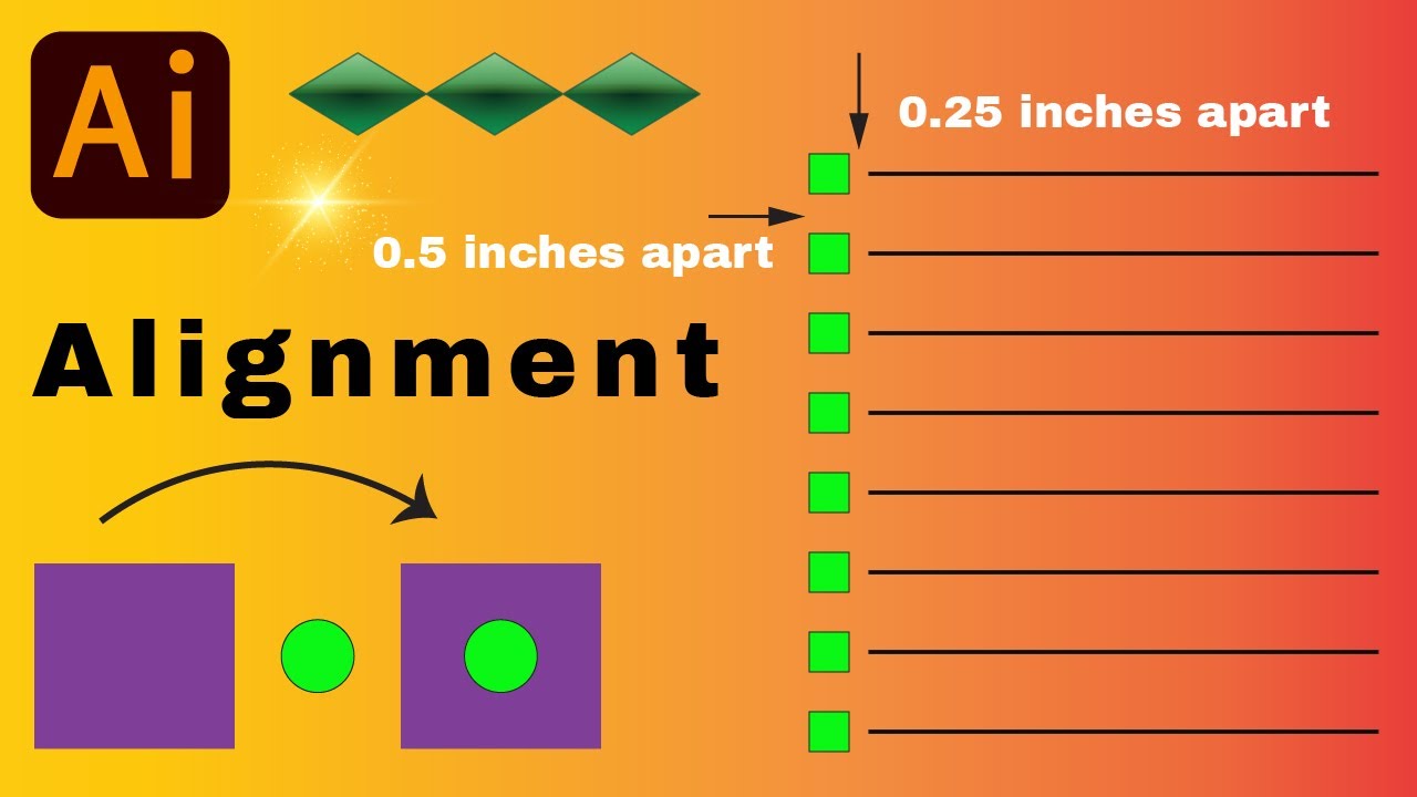 Illustrator alignment doesn't have to be so confusing - YouTube