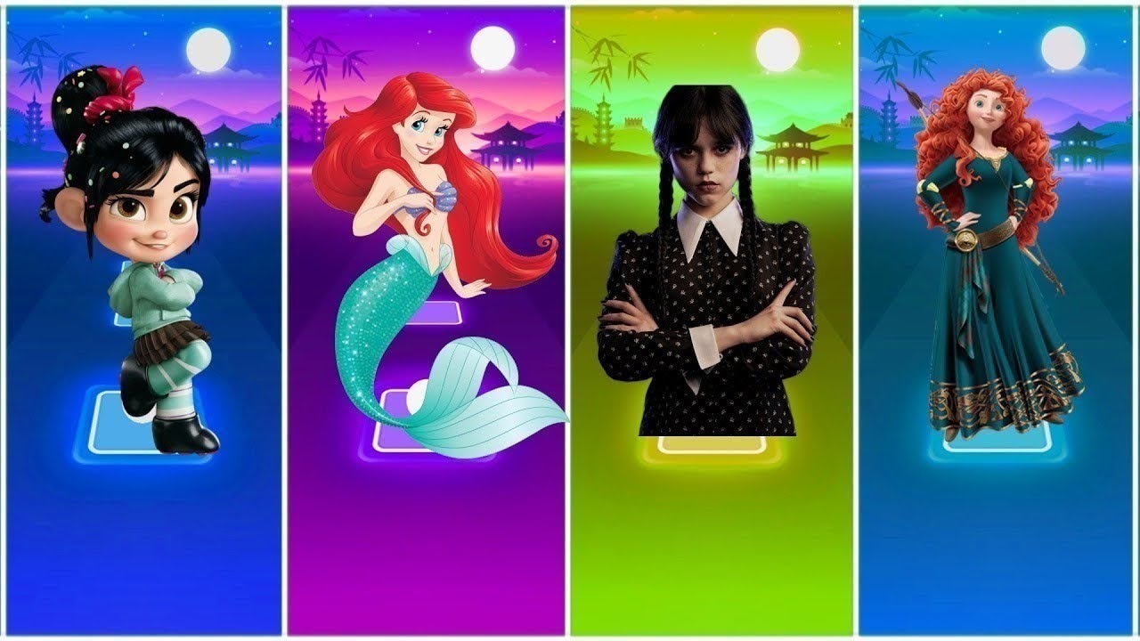 !! The Little Mermaid 🆚 Brave Merida 🆚 Wednesday Addams 🆚 Ralph Breaks ...