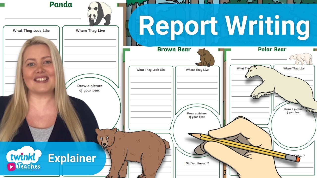 Teach Children How to Write a Report - YouTube