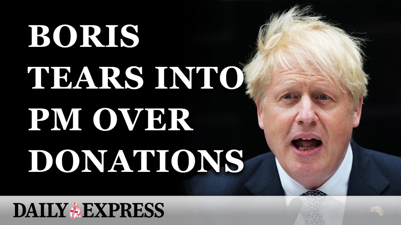 Boris Johnson claims Starmer donations look ‘greedy’ - YouTube