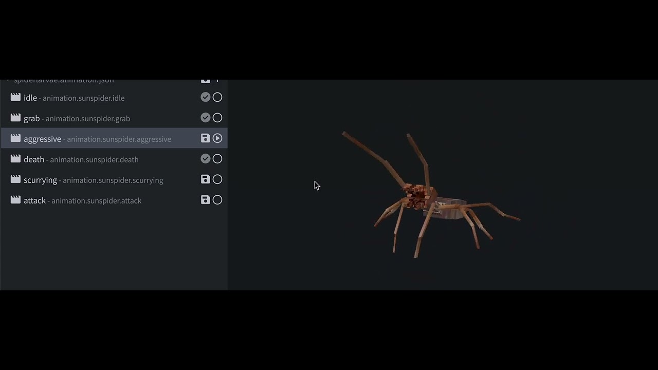 Solifuge Skulker animations - Arthropod Phobia Expansions v3.1 - YouTube