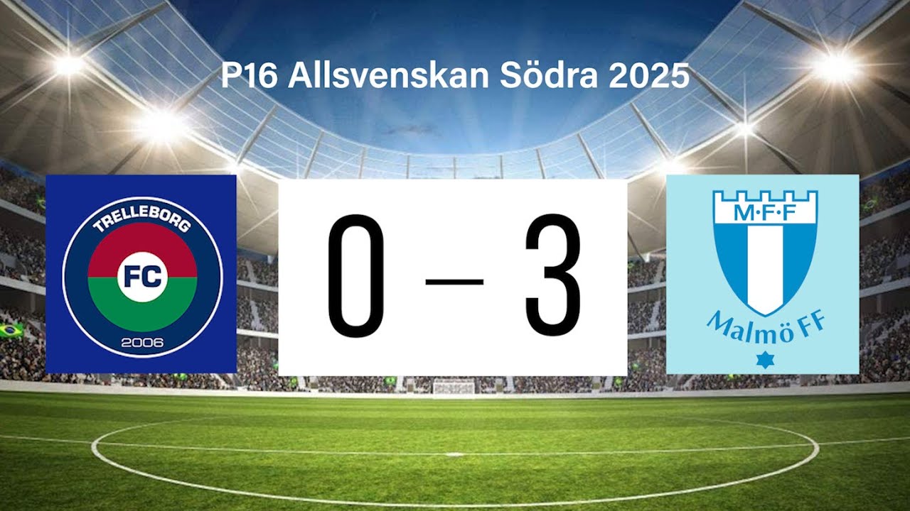 FC Trelleborg - Malmö FF (0-3) P16 Allsvenskan Södra 2025 - YouTube