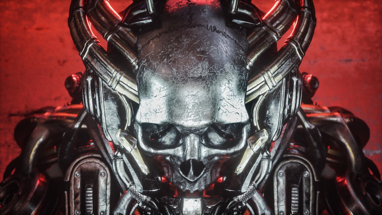 Cyberpunk Dark Synthwave Music - Chrome Skull // Royalty Free No ...