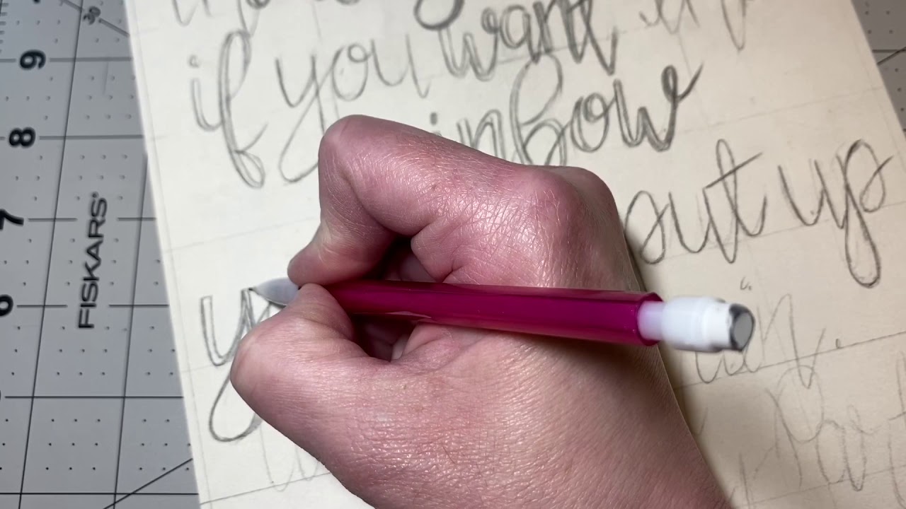 Line 4 of lettering Assignment 4/13/20 - YouTube