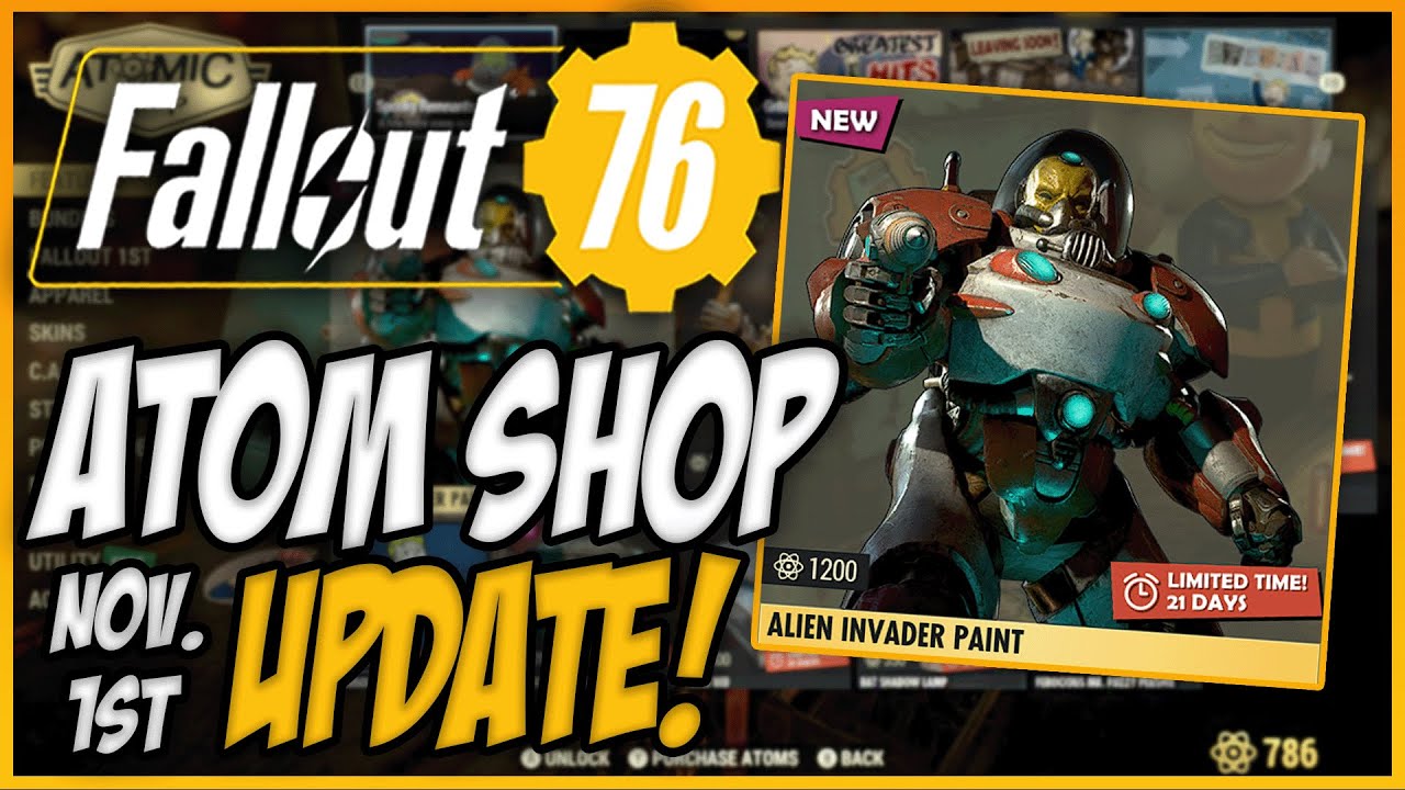 Fallout 76 Atomic Shop Update | November 1st - 8th - YouTube