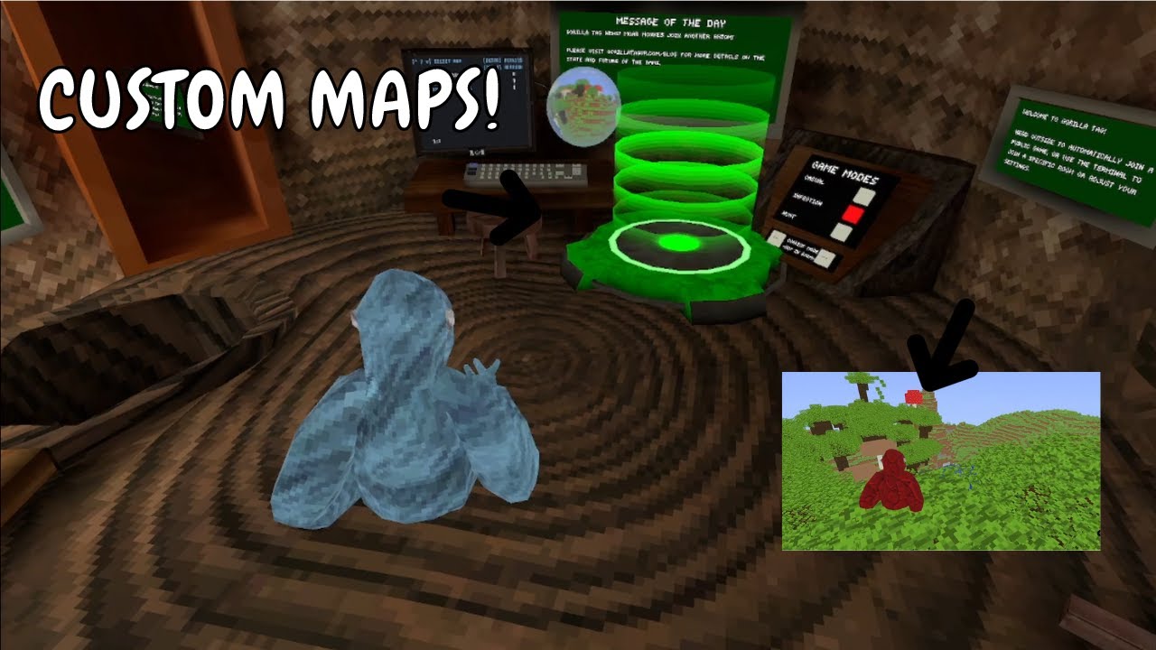 PLAYING CUSTOM MAPS IN GORILLA TAG! - YouTube