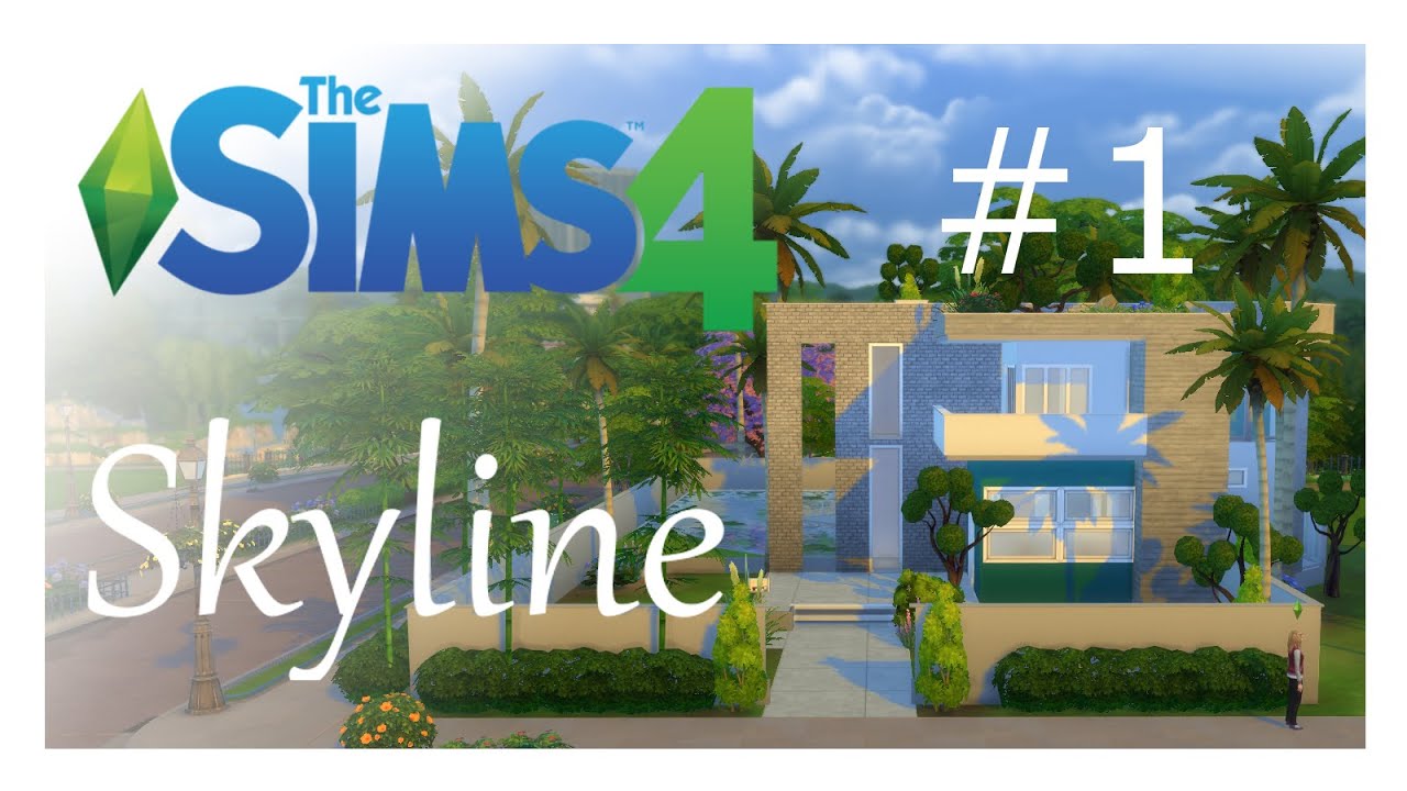 Sims 4 Speed-Build: Skyline #1 - YouTube