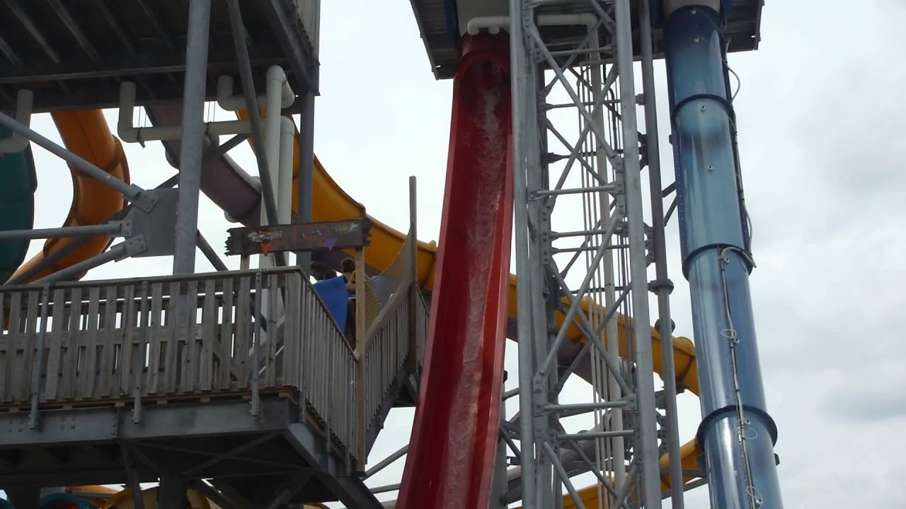 Cosmic Drop water slide at Wilderness Resort Wisconsin Dells - YouTube