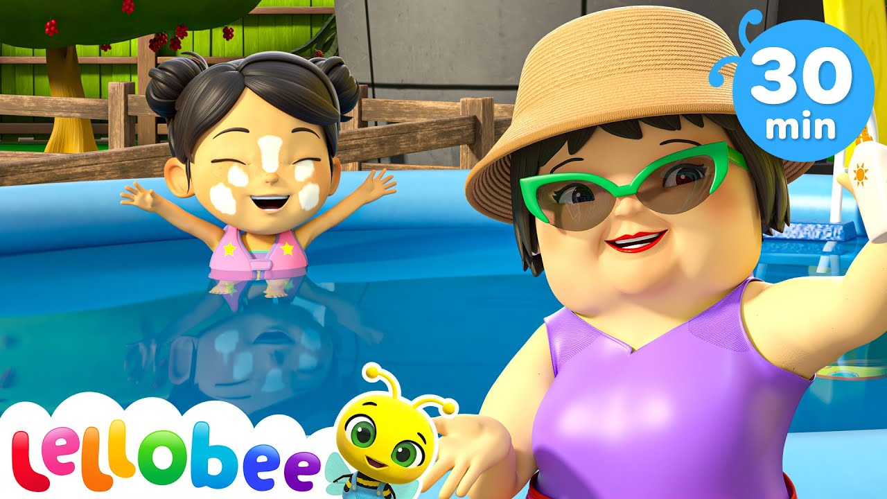 Swimming Pool Splashes! | Kids Learn! | Nursery Rhymes | Sing Along ...