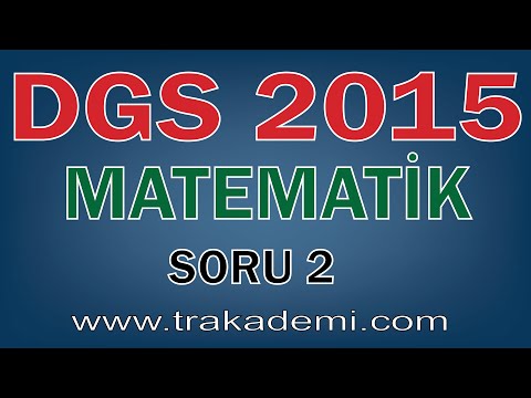 Dgs 2015 Matematik Soruları Benzer Soru 02