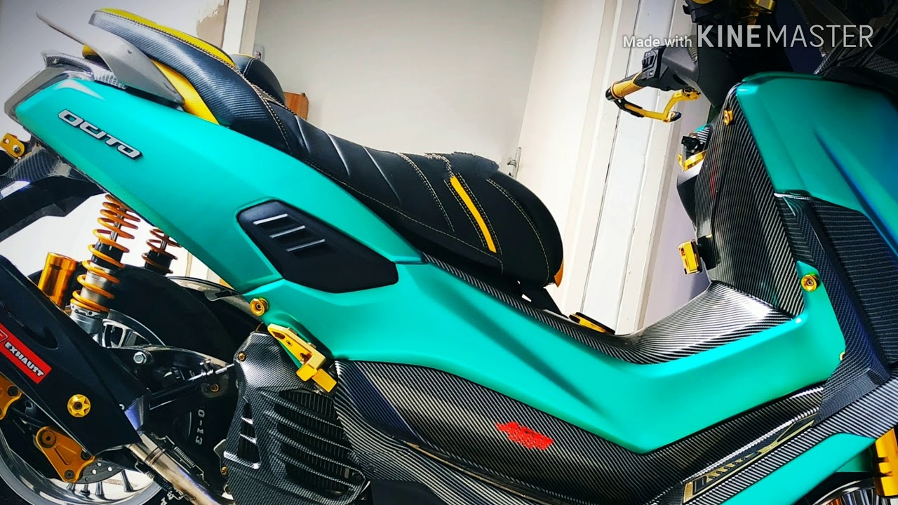 Nmax modifikasi hijau tosca - YouTube
