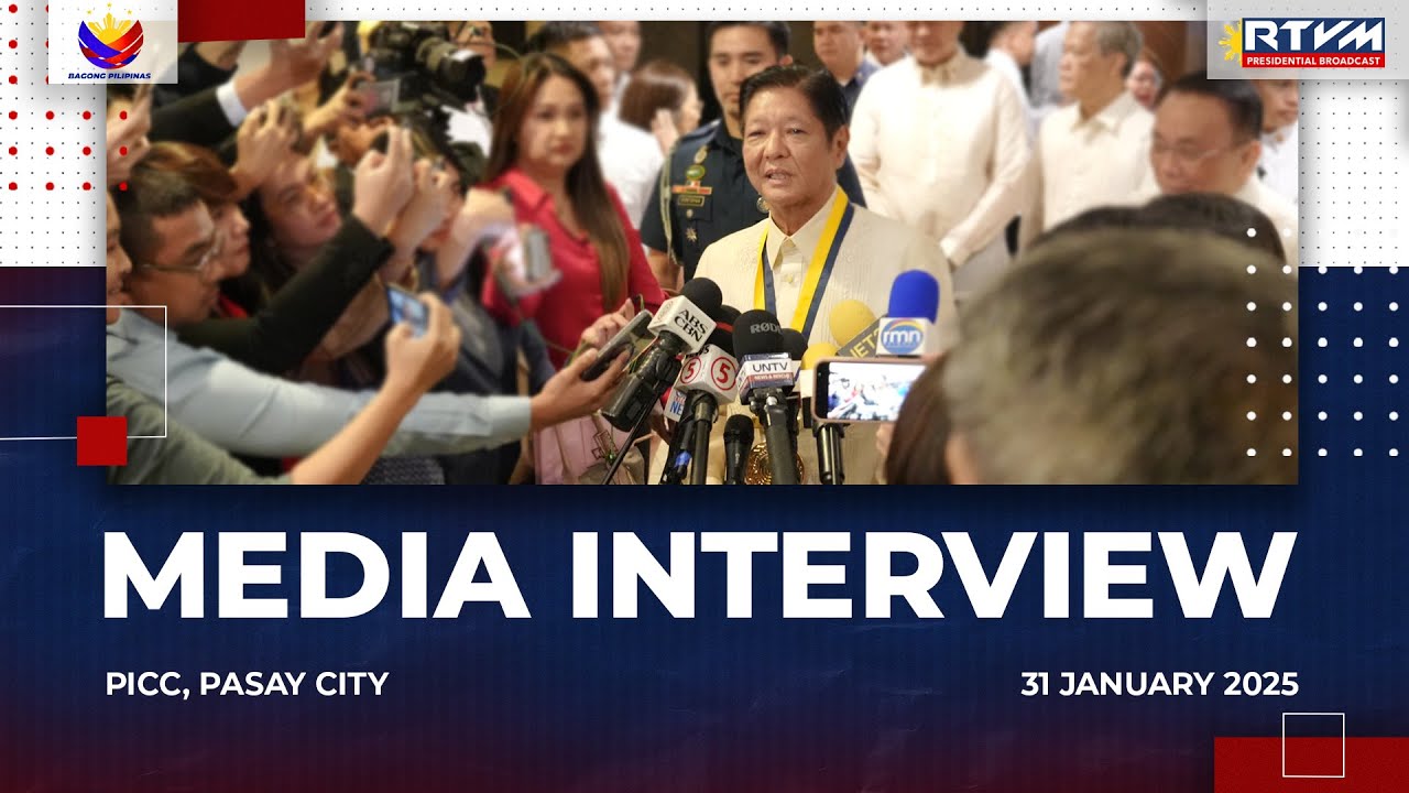 Media Interview at PICC, Pasay City 01/31/2025 - YouTube