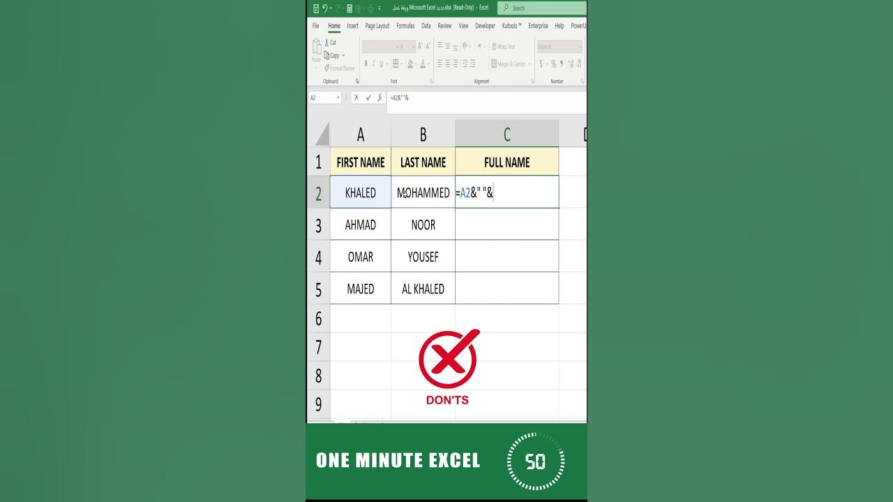 Excel Exceltutorial Flash Fill Youtube