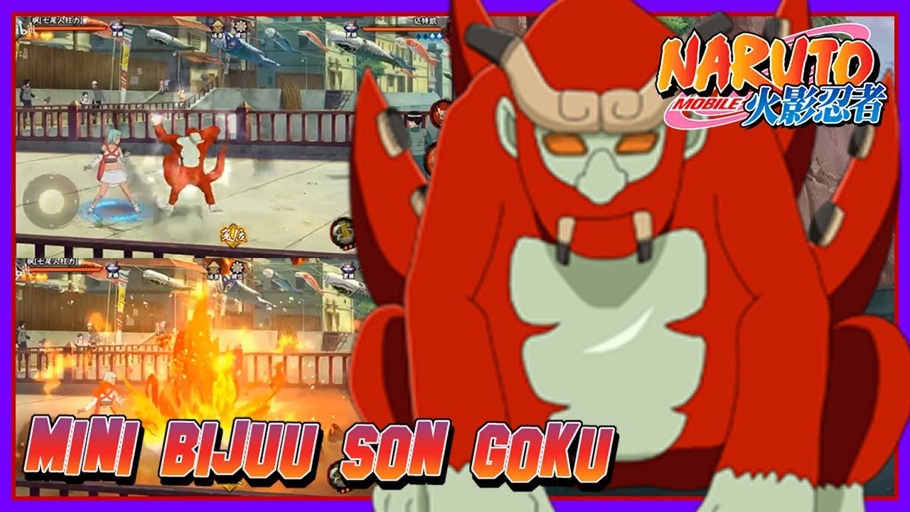 SON GOKU NOVA MINI INVOCAÇÃO! BIJUU DE 4 CAUDAS [NARUTO MOBILE] - YouTube