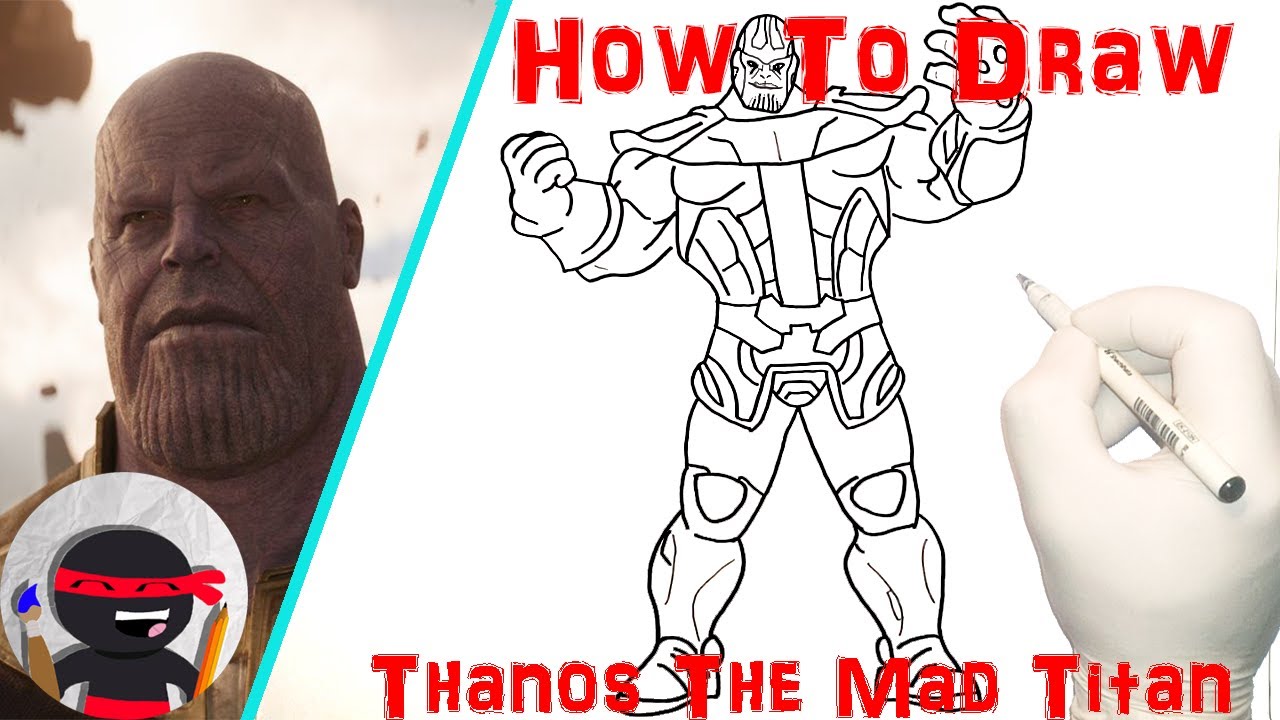 How To Draw Thanos | Easy, Step By Step Tutorials for Beginners - YouTube
