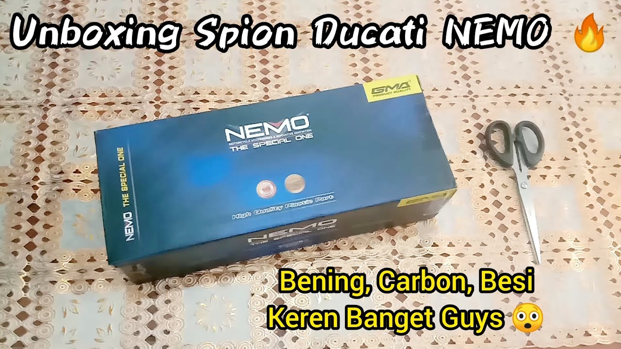 Unboxing Spion Ducati NEMO GMA 🔥, Spion Keren Bening Benerrrr 😃 - YouTube