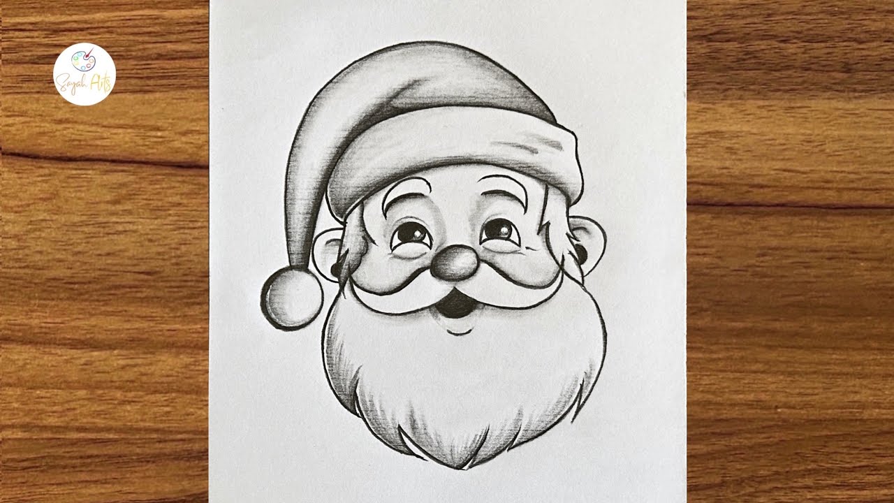 How to Draw Santa Claus step by step || Easy Christmas Drawing || Santa ...