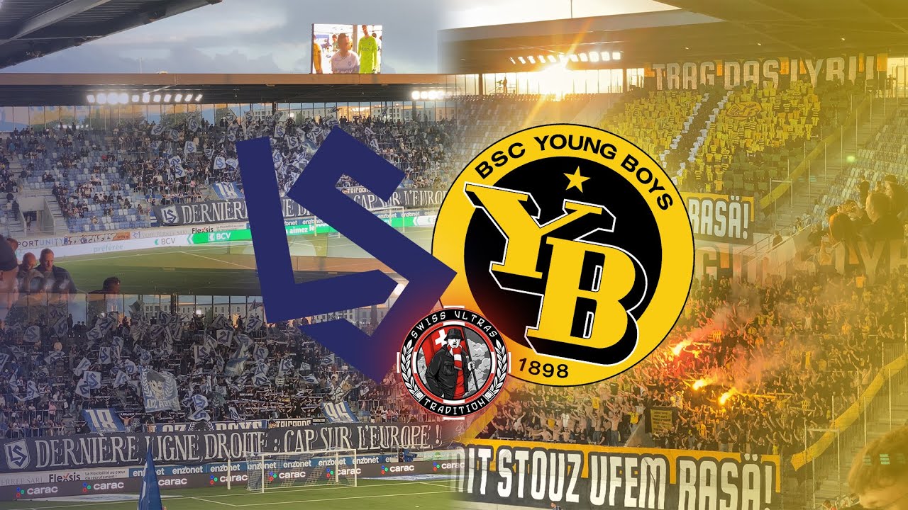 Lausanne Sport 3:2 BSC Young Boys | 03.05.2025 | Choreo, Pyro ...
