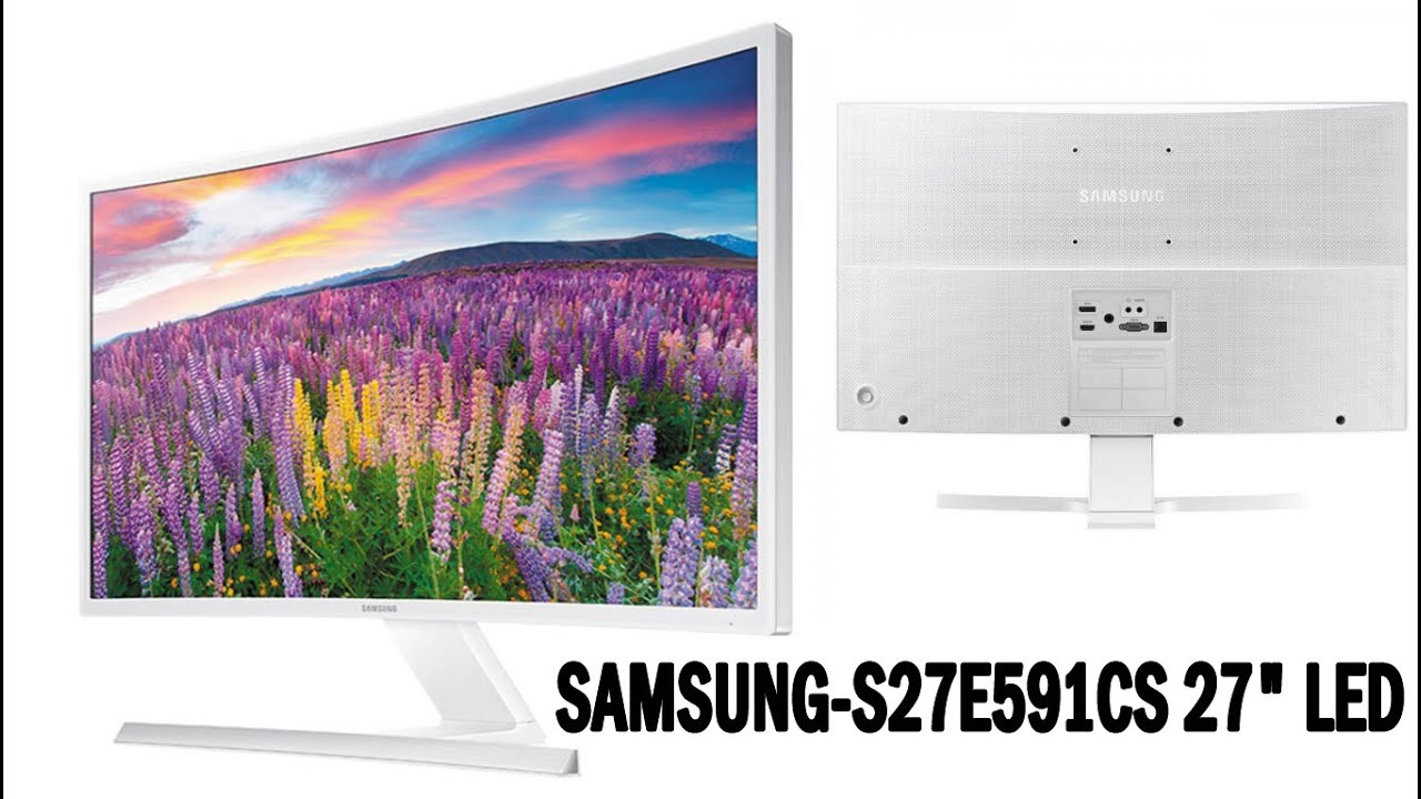 UNBOXING-Samsung S27E591CS 27" LED Curvo-MONITOR - YouTube
