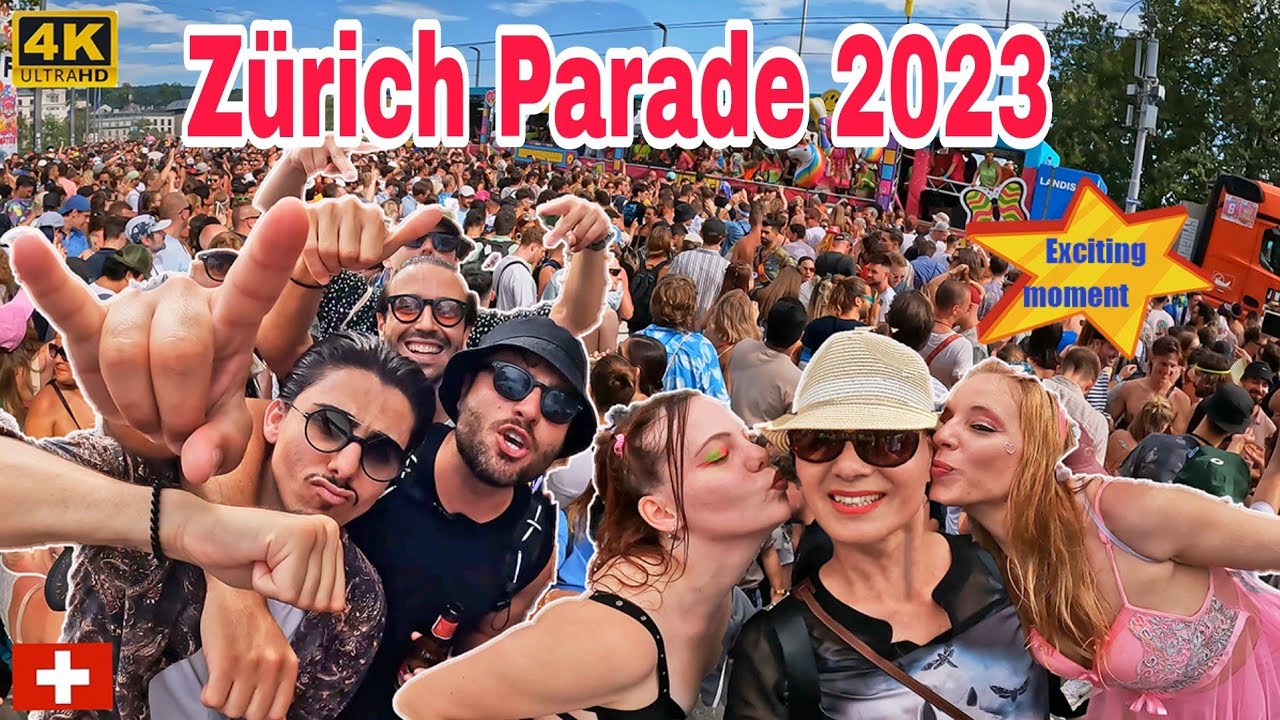 [Exciting moment]Zürich Parade 2023🇨🇭|Awesome summer party in Zurich ...
