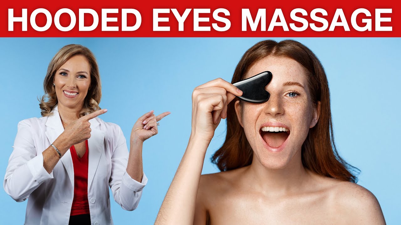 Face Exercise For Hooded Eyes Gua Sha Face Massage Dr Janine Youtube