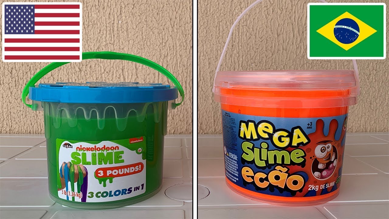 BALDE DE SLIME GIGANTE DOS ESTADOS UNIDOS vs BALDE DE SLIME GIGANTE DO ...