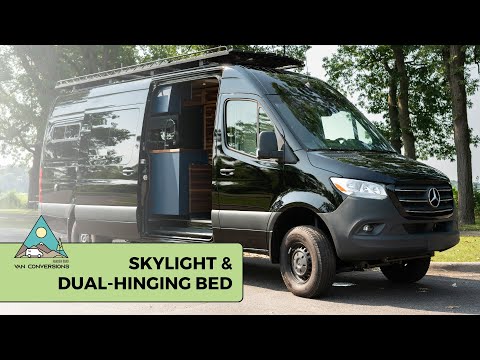 Van Life Tour | Custom Build Mercedes Sprinter 4x4 with Skylight and ...