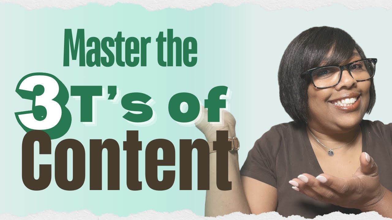 The 3 T's of Content Creation You Need as A Creator (This Approach is ...