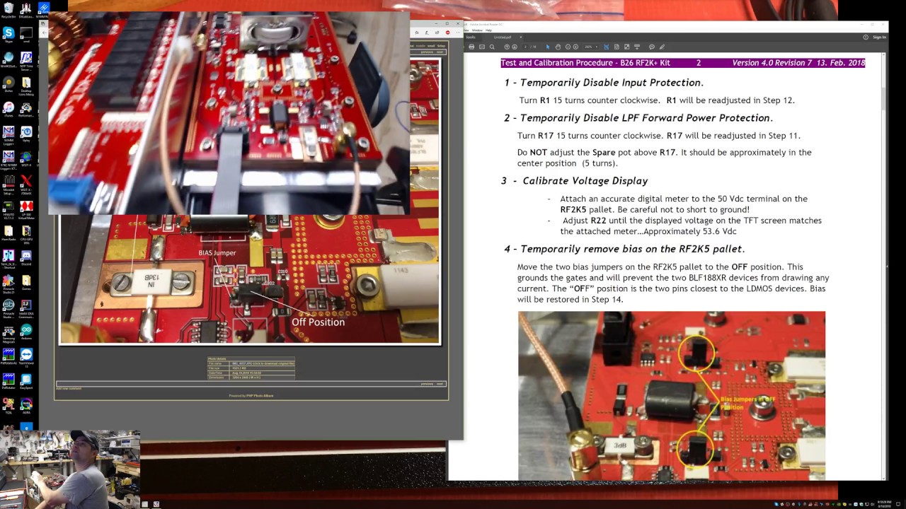 Part #4 B26-RF2K+ RF-KIT Calibration Steps 1 - 5 LDMOS Amplifier Kit ...