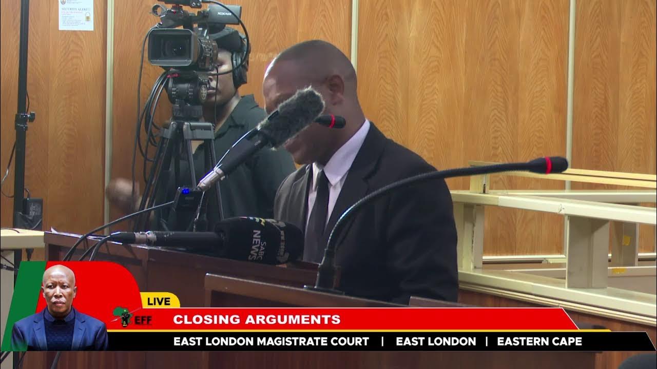 CIC Julius Malema, East London Magistrate’s Court Appearance - YouTube
