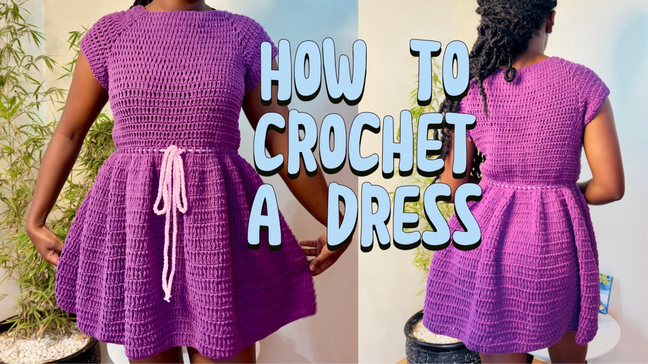Easy crochet dress tutorial:beginner friendly pattern - YouTube