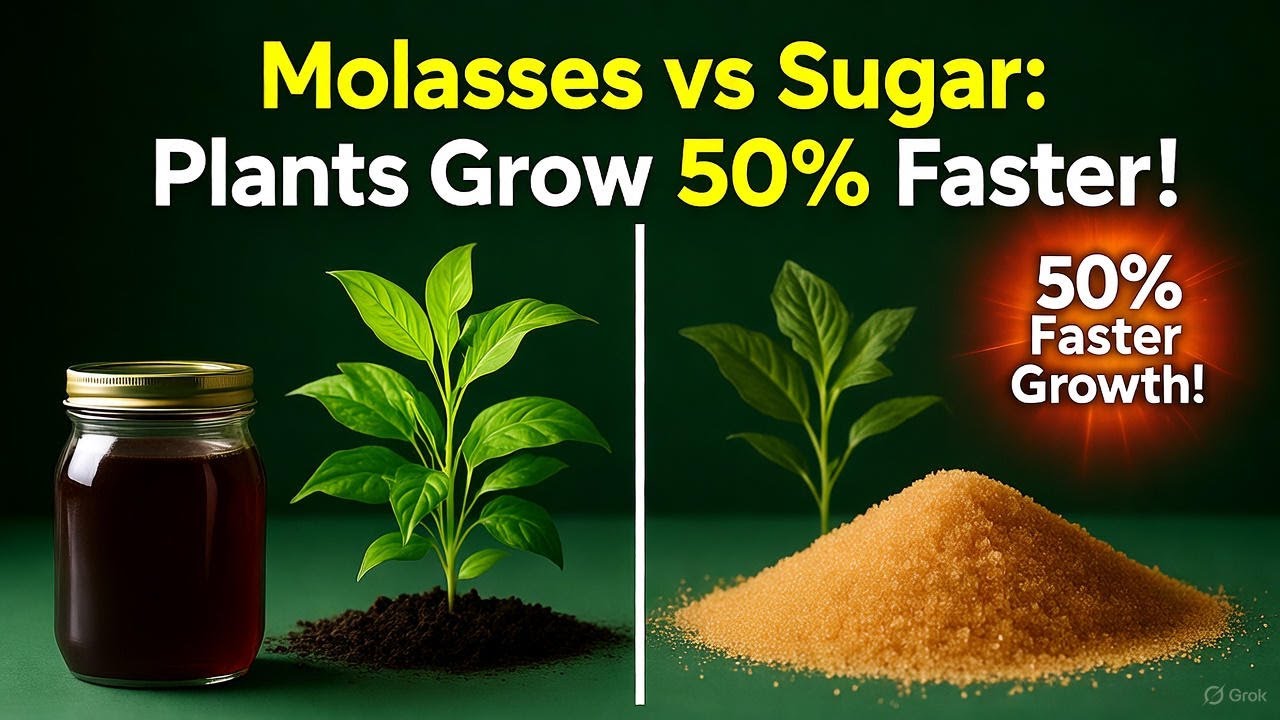 Molasses vs Brown Sugar: The Fertilizer Hack That Makes Plants Grow 50% ...