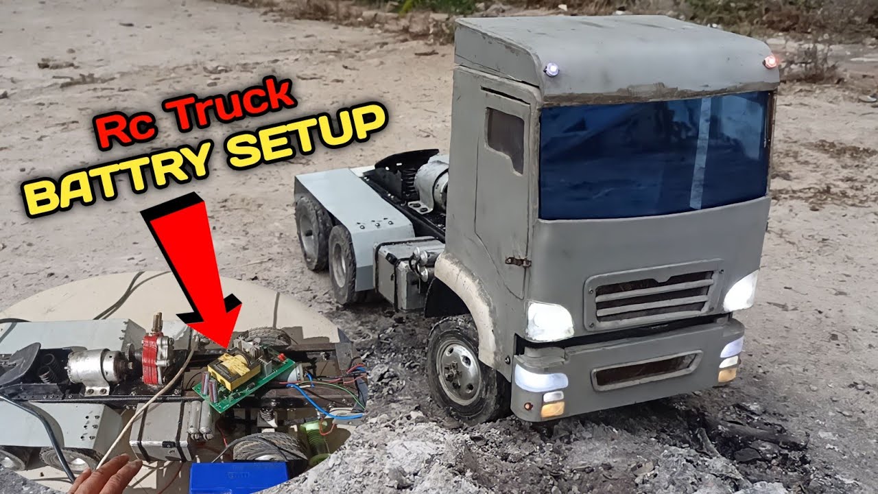 Rc Truck 50volt-BATTRY SETUP with 500watt Converter in हिंदी Raj 2.0 ...
