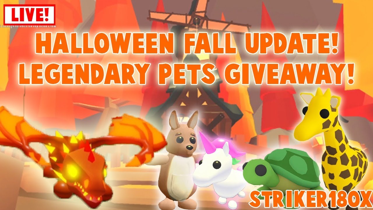 🔴LIVE! HALLOWEEN FALL UPDATE! +GIVEAWAY +TRADING! ROBLOX ADOPT ME - YouTube