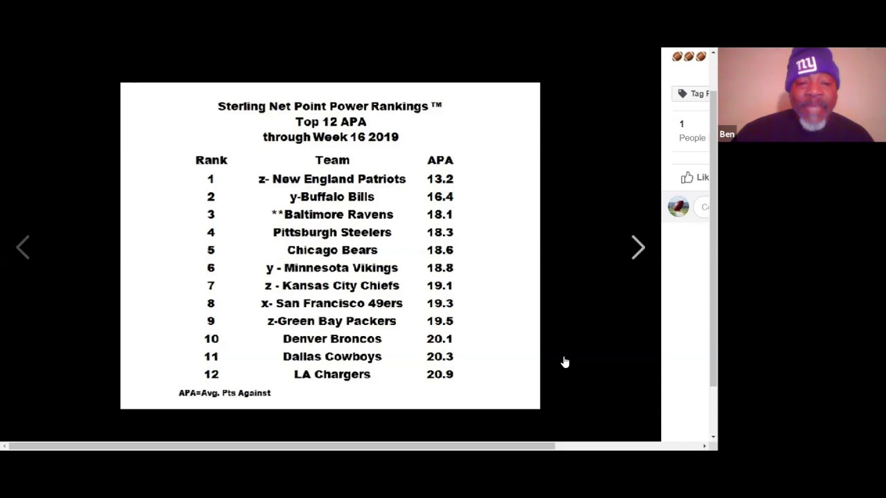 Ben and Barry on Football 12252019 NFL Top 12 - YouTube