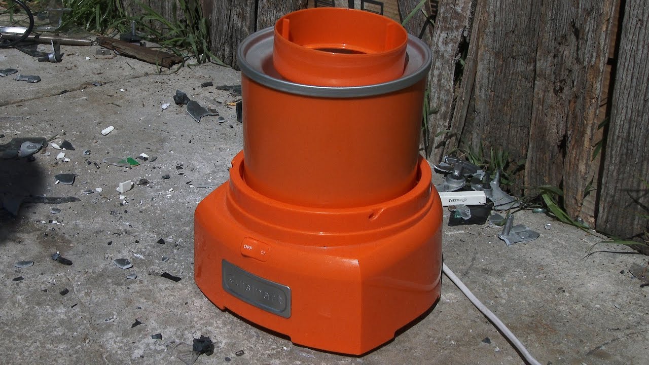 Smash Cuisinart Ice Cream Maker with Motor Burn Out - YouTube