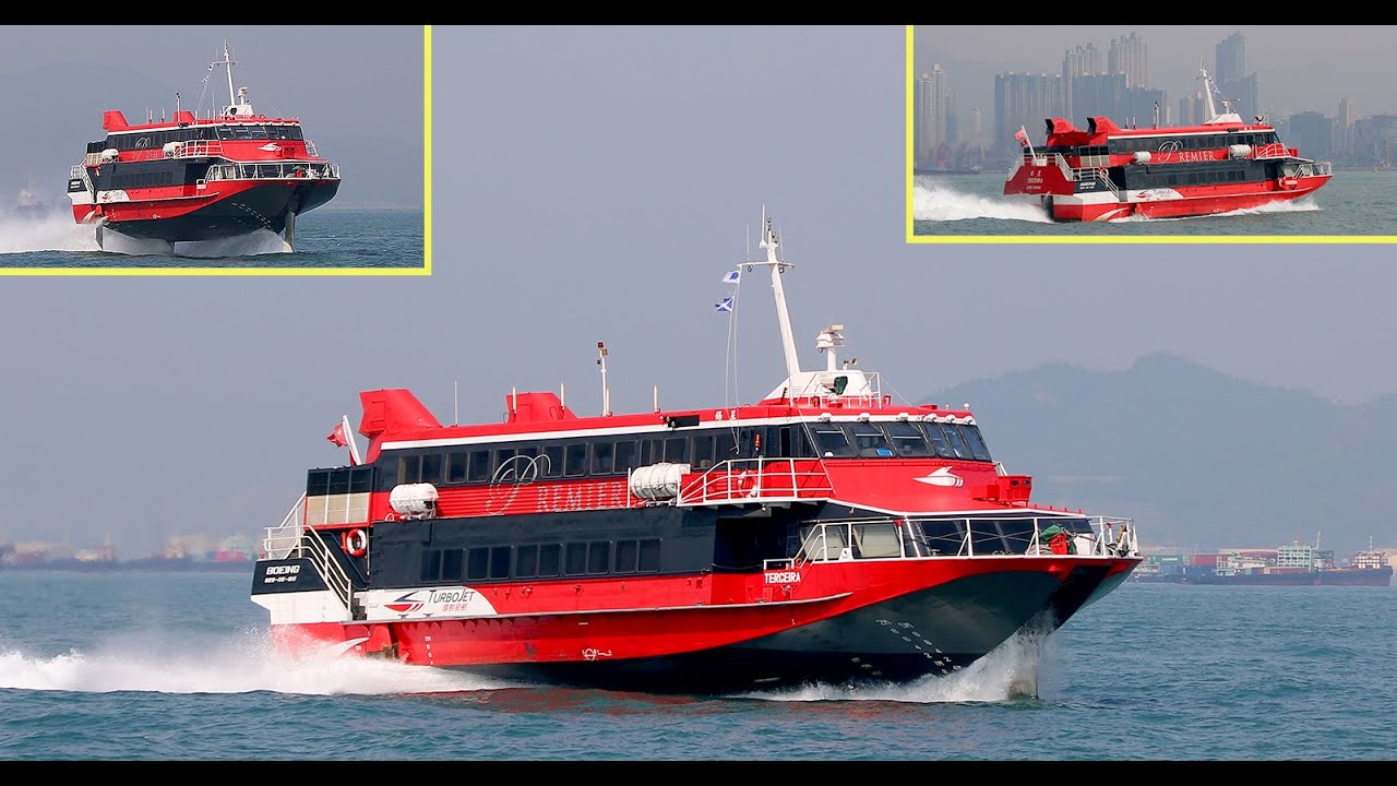 [Boeing Jetfoil 929-115]「錫星」降落.「M.V. TERCEIRA」Landing - YouTube